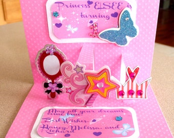 Princess Pop up Card | Etsy