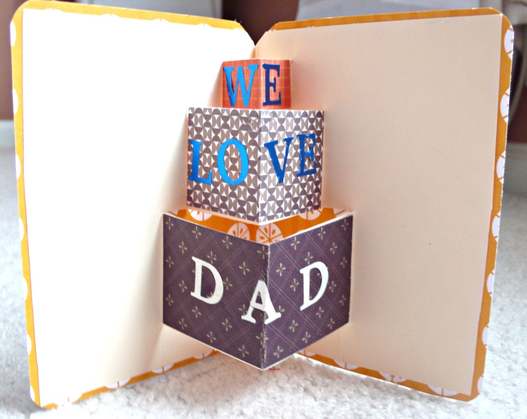 Father's Day Card, Father's Day Pop up Card, Birthday Card for Dad, Pop ...