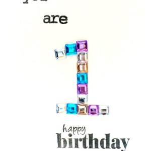 1st Birthday Card, First Birthday Card, Girls Birthday, Boys Birthday ...