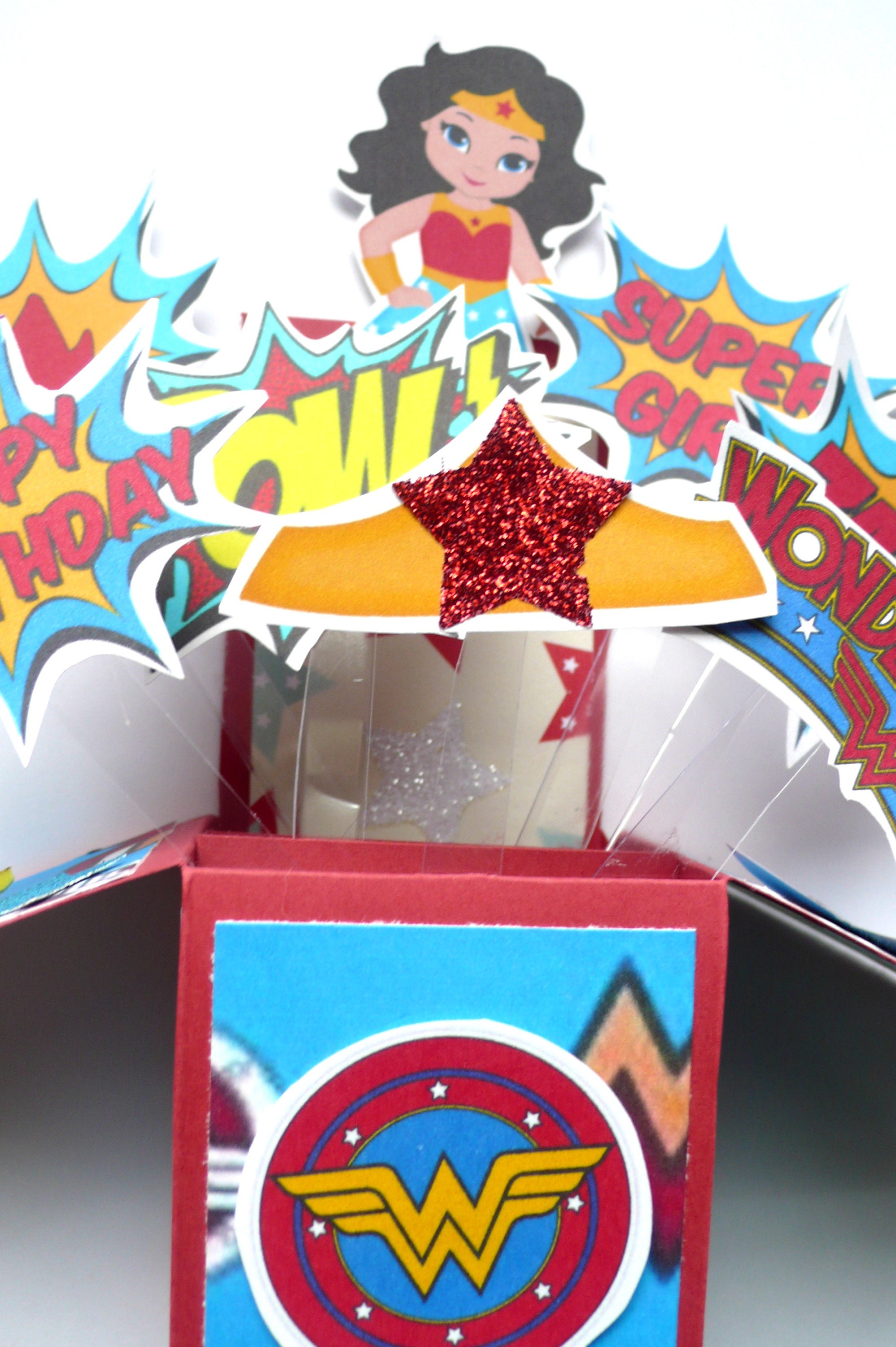 Wonder Woman Card Pop up Card Pop up Girlfriend Card 3D - Etsy UK