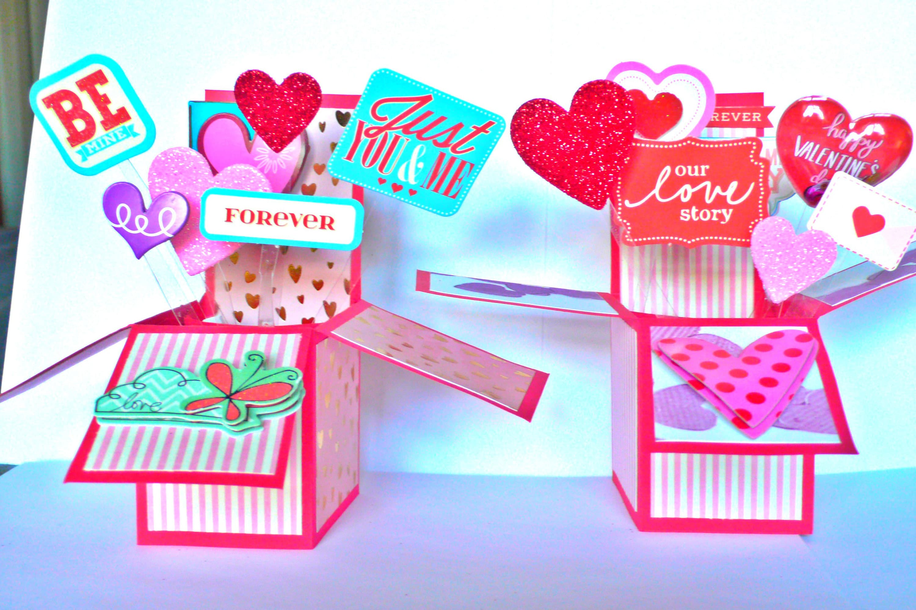 3D Pop up Valentine's Day Card Box Card Anniversary | Etsy