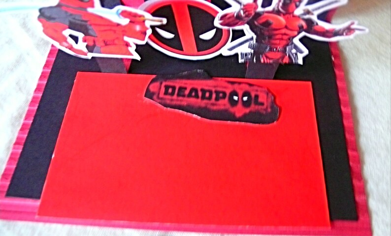 Pop up Kids Birthday Card Deadpool Card Birthday Cards Kids - Etsy