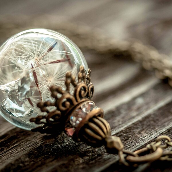 Dandelion Necklace - Etsy