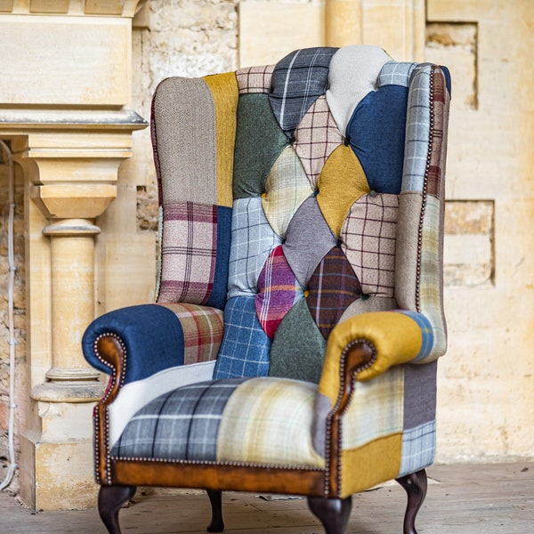 Patchwork Chair - Etsy UK