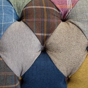 Unique British Handmade 2 Seater Patchwork Chesterfield Sofa ...