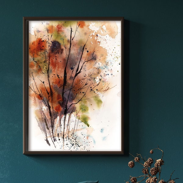 Abstract Forest Art - Etsy