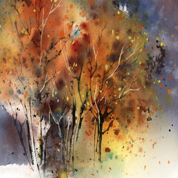 Autumn Abstract - Etsy