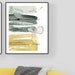 Abstract Painting Mustard Yellow Green Art Print Abstract - Etsy