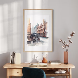 London Streets City Scene Art Print Travel Art Print - Etsy