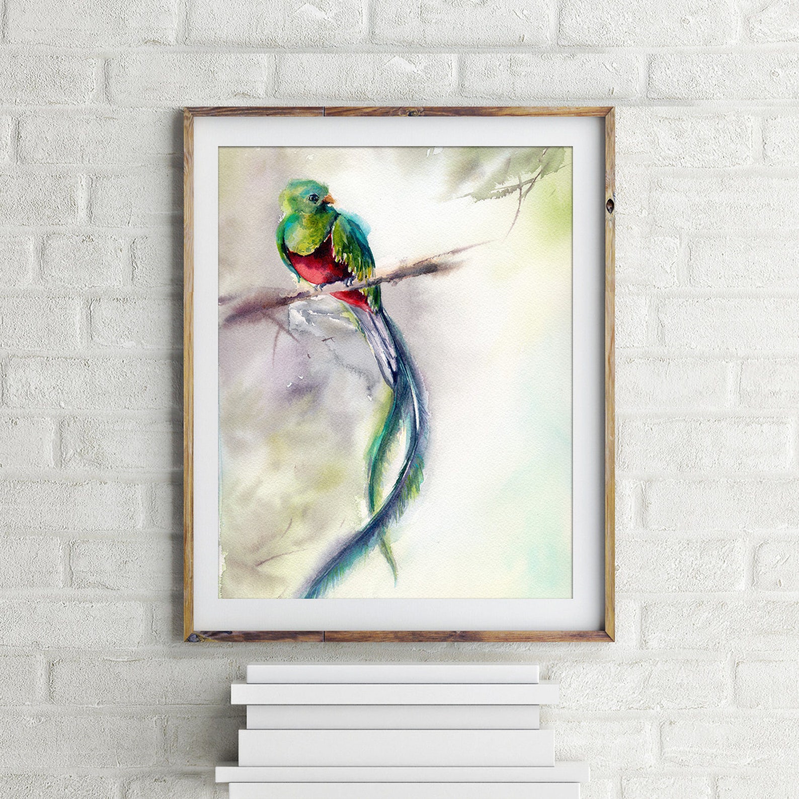 Quetzal Print Quetzal Art Painting Bird Art Print - Etsy
