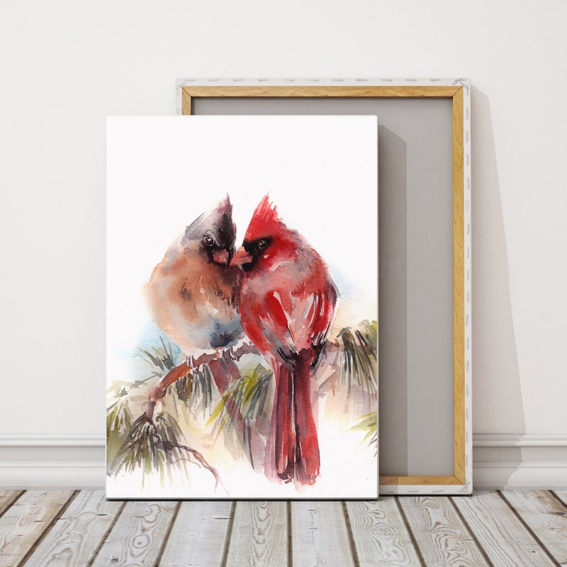 Cardinal Painting - Etsy