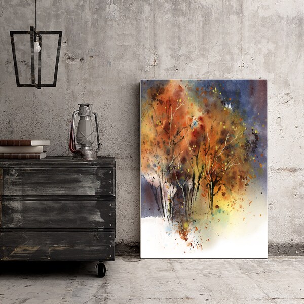 Autumn Abstract - Etsy