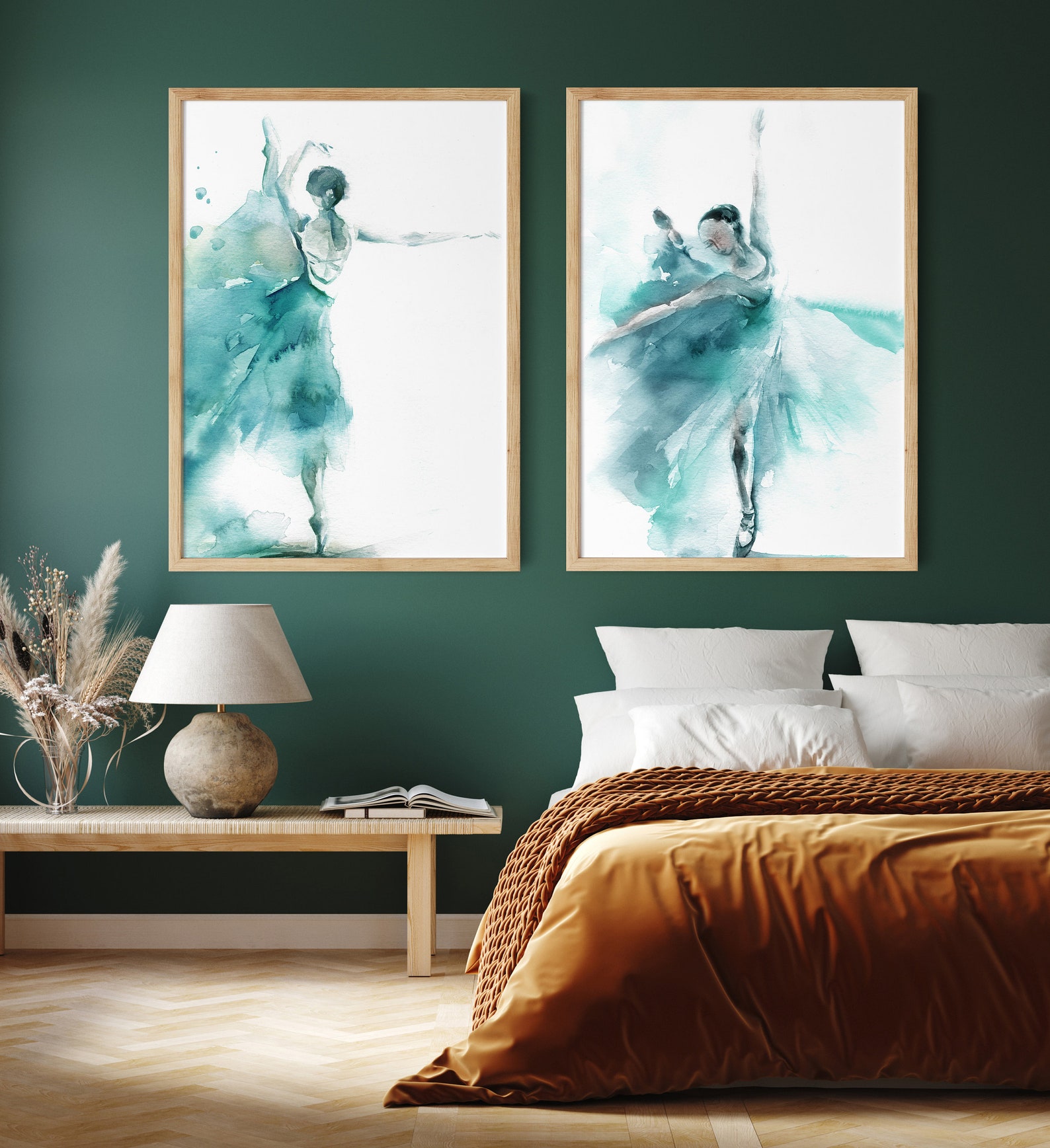 Ballerina Wall Art 2 Fine Art Prints Ballet Wall Decor - Etsy