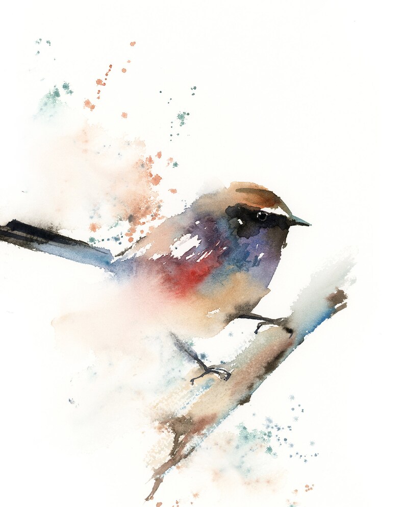 Colorful Bird Prints, 3 Art Prints Set, Bird Watercolor Painting, Wall ...