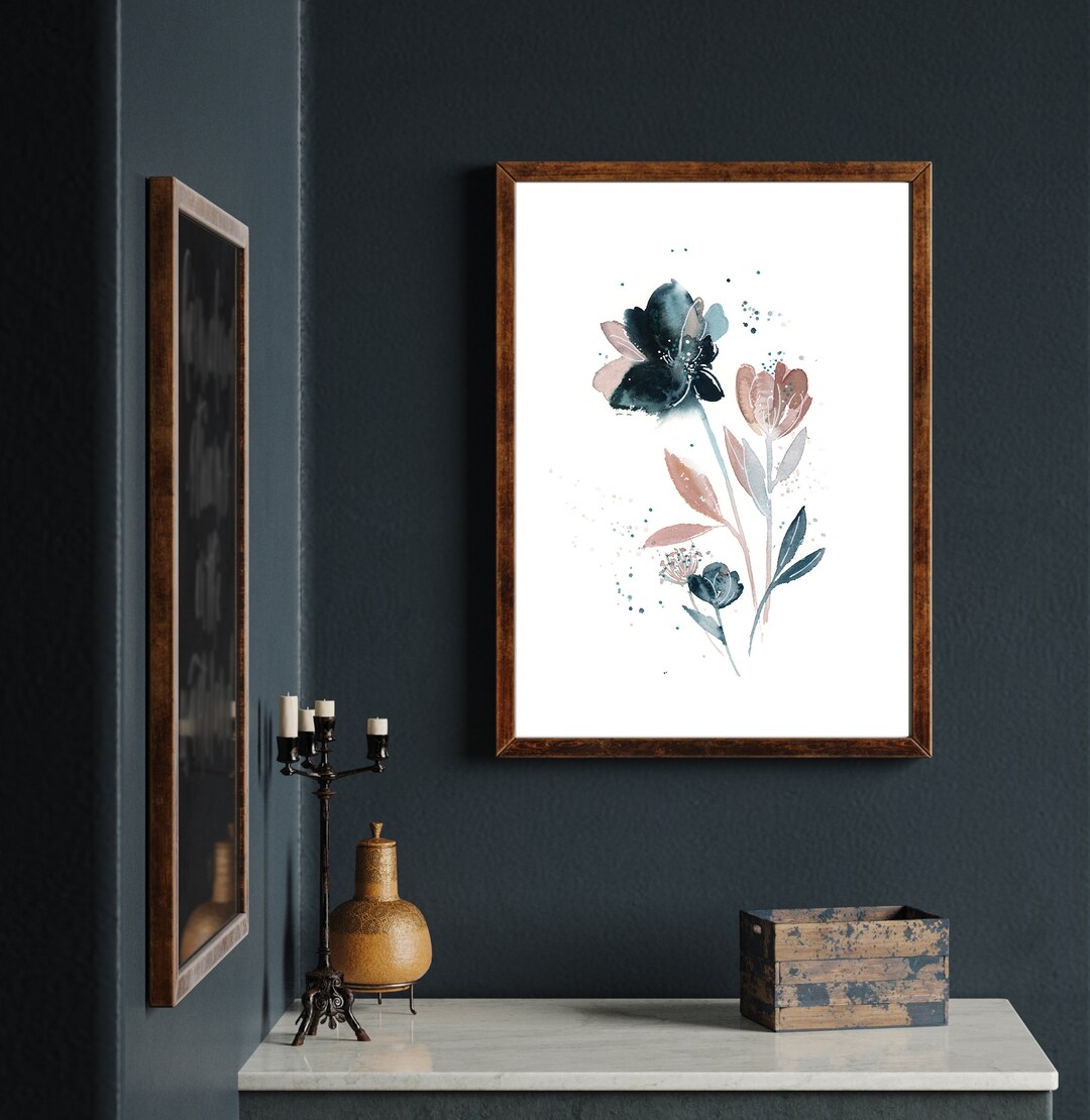 Abstract Floral Wall Decor Flower Fine Art Print Flowers - Etsy