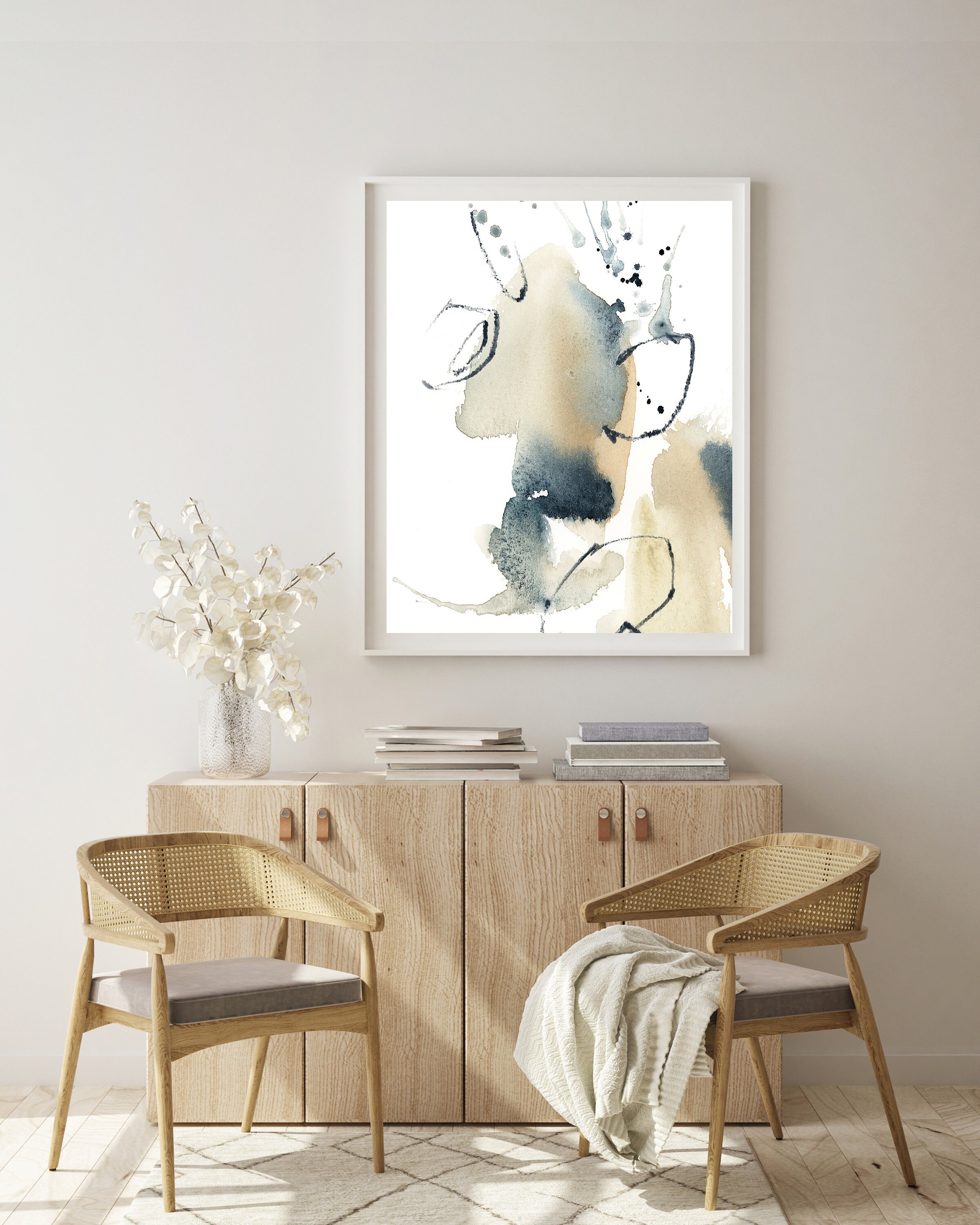 Abstract Watercolor Painting Large Fine Art Print Abstract | Etsy