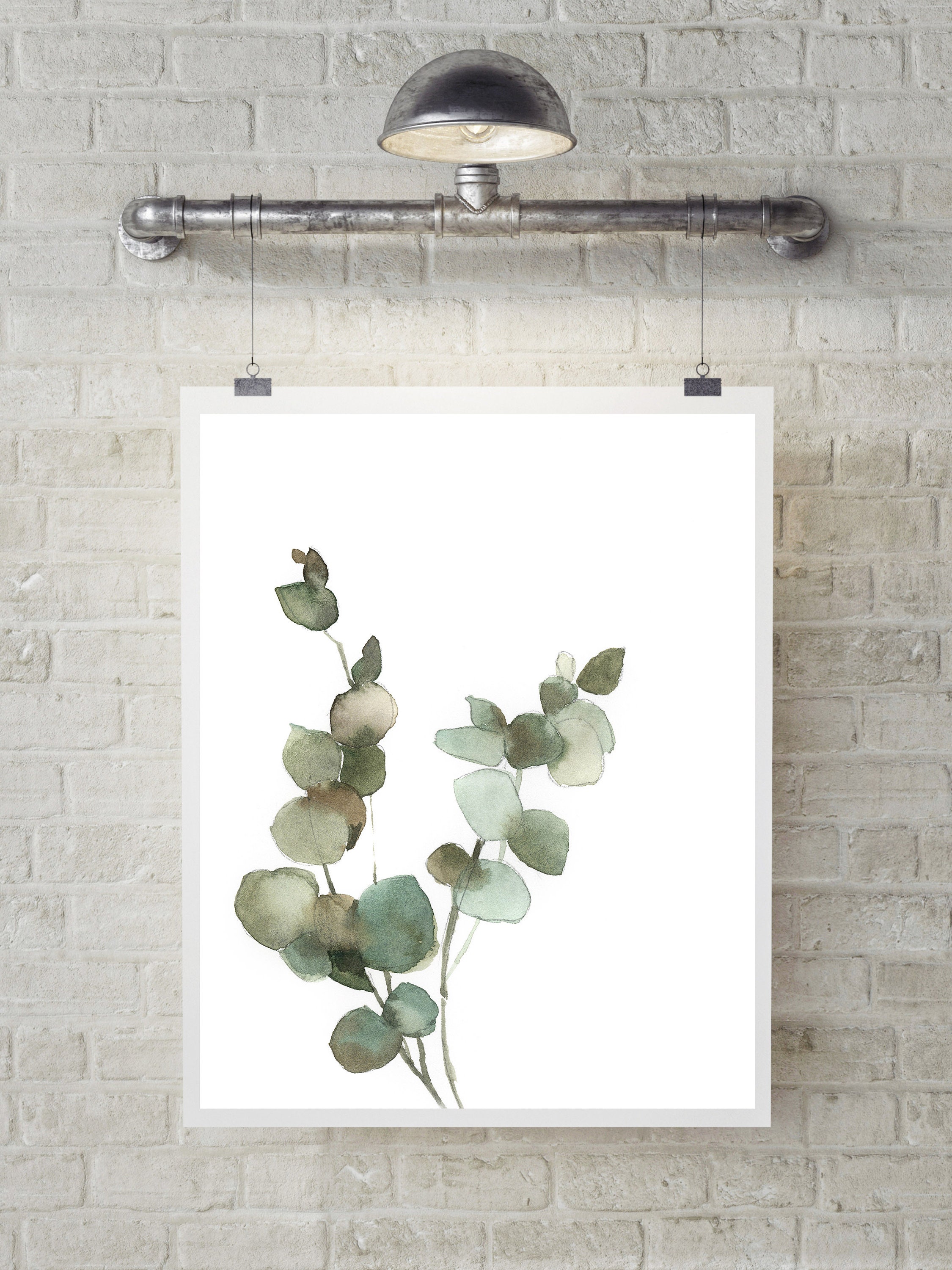 Greenery 4 Art Prints Wall Gallery Green Leaves Painting | Etsy Australia