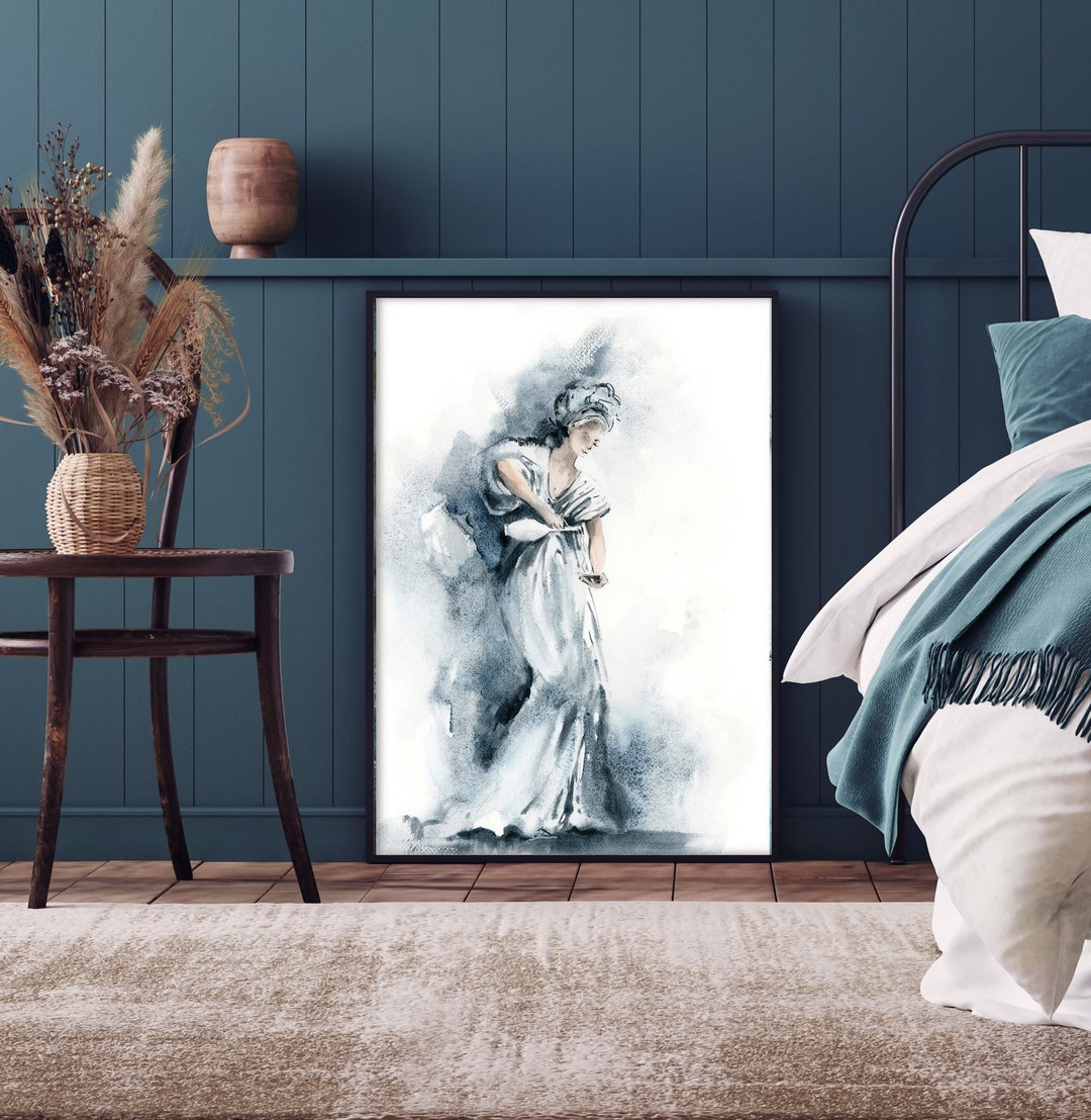 Lady Temperance Art, Watercolor Temperance Painting, Rome Temperance ...