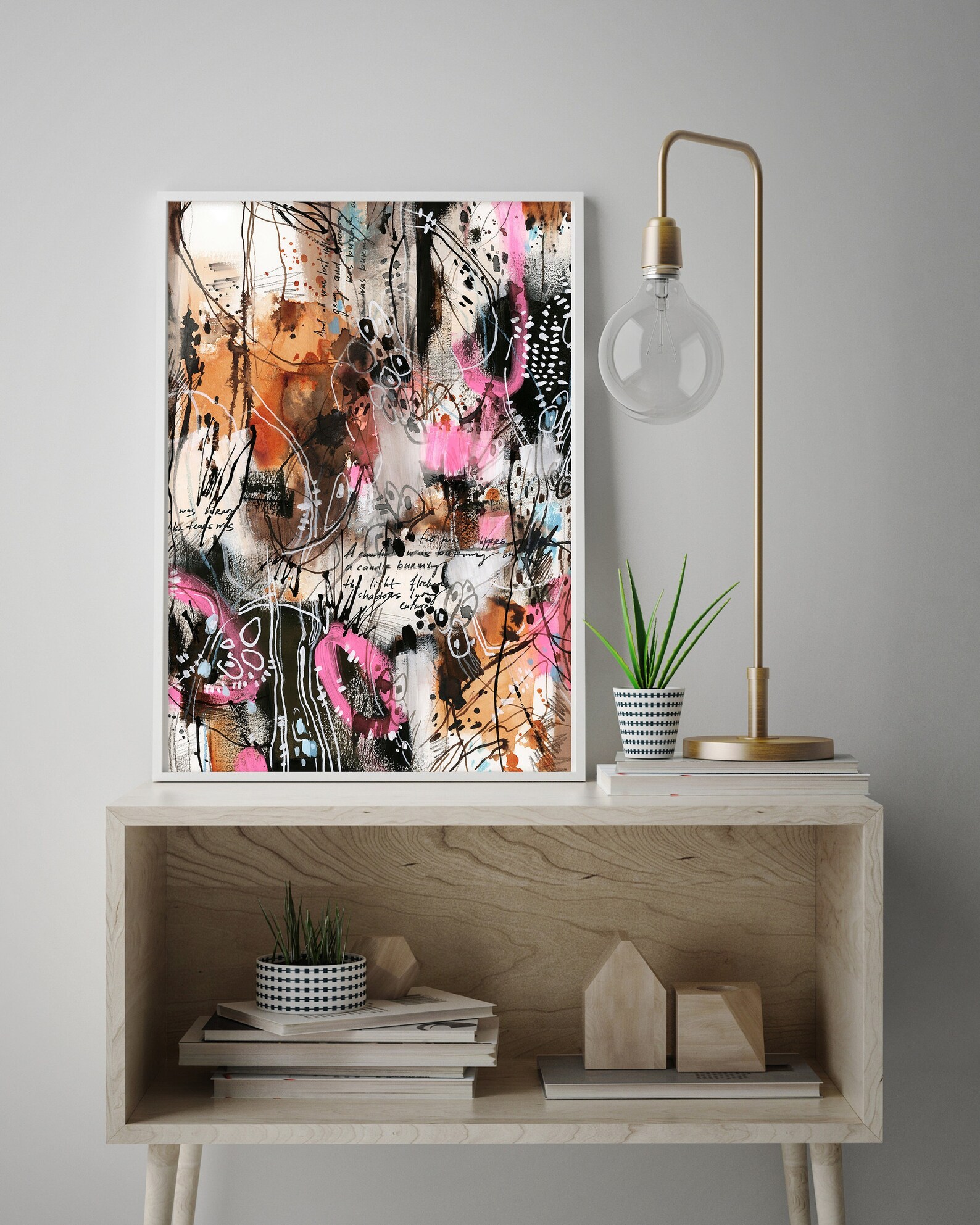 Modern Art Abstraction Preppy Wall Art Abstract Painting - Etsy