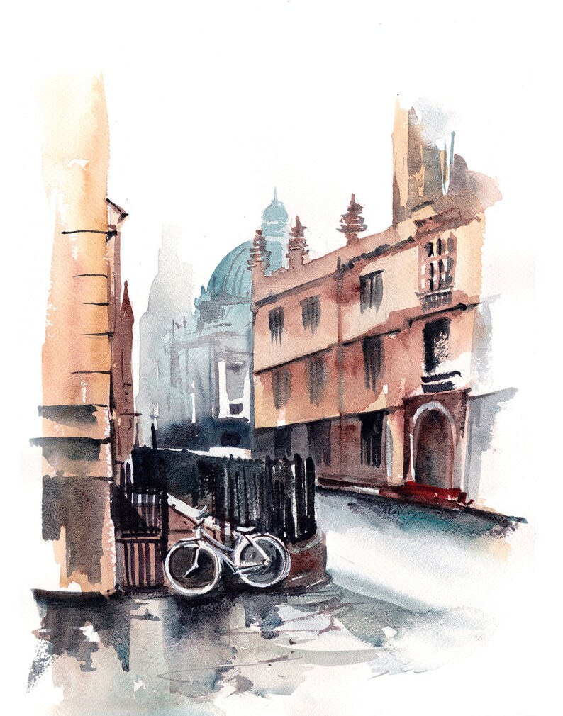 London Streets City Scene Art Print Travel Art Print - Etsy
