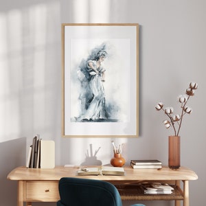 Lady Temperance Art, Watercolor Temperance Painting, Rome Temperance ...