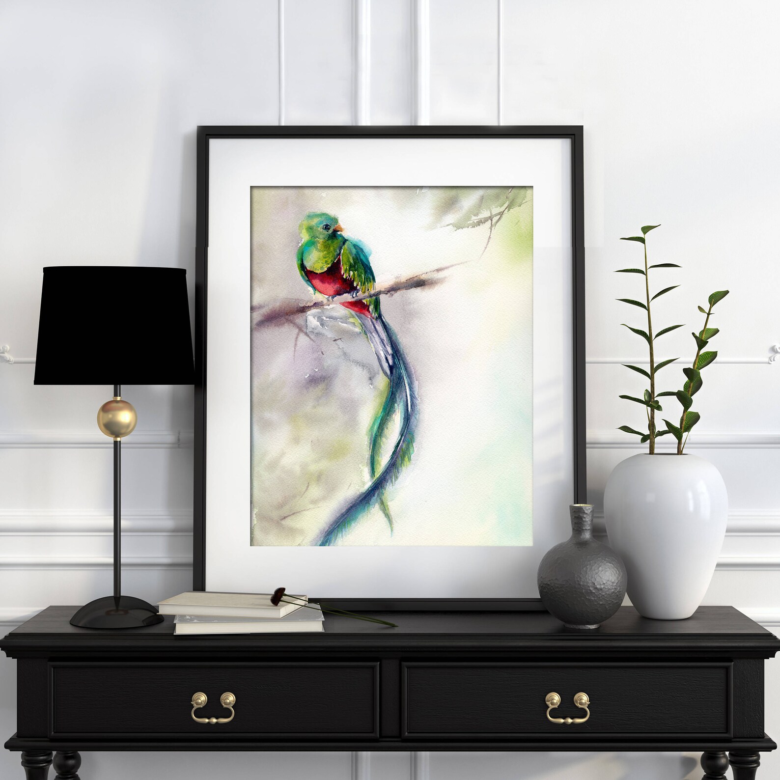 Quetzal Print Quetzal Art Painting Bird Art Print - Etsy