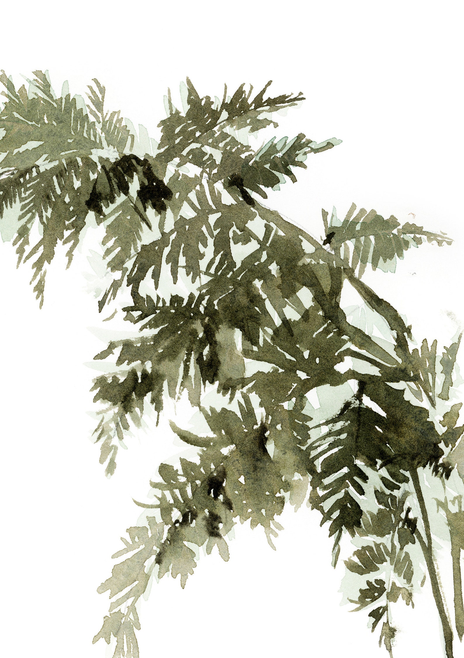 Fern Leaf 2 Art Prints Greenery Botanical Prints Leaves | Etsy