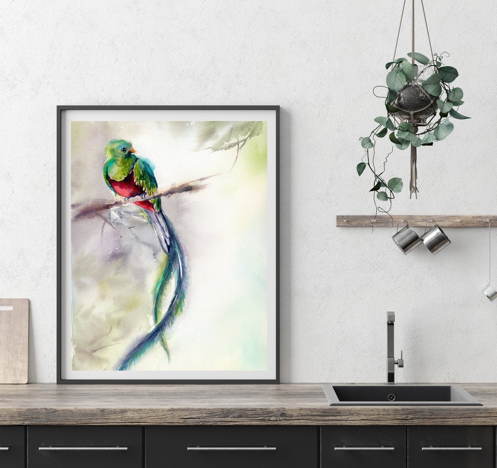 Quetzal Print Quetzal Art Painting Bird Art Print - Etsy