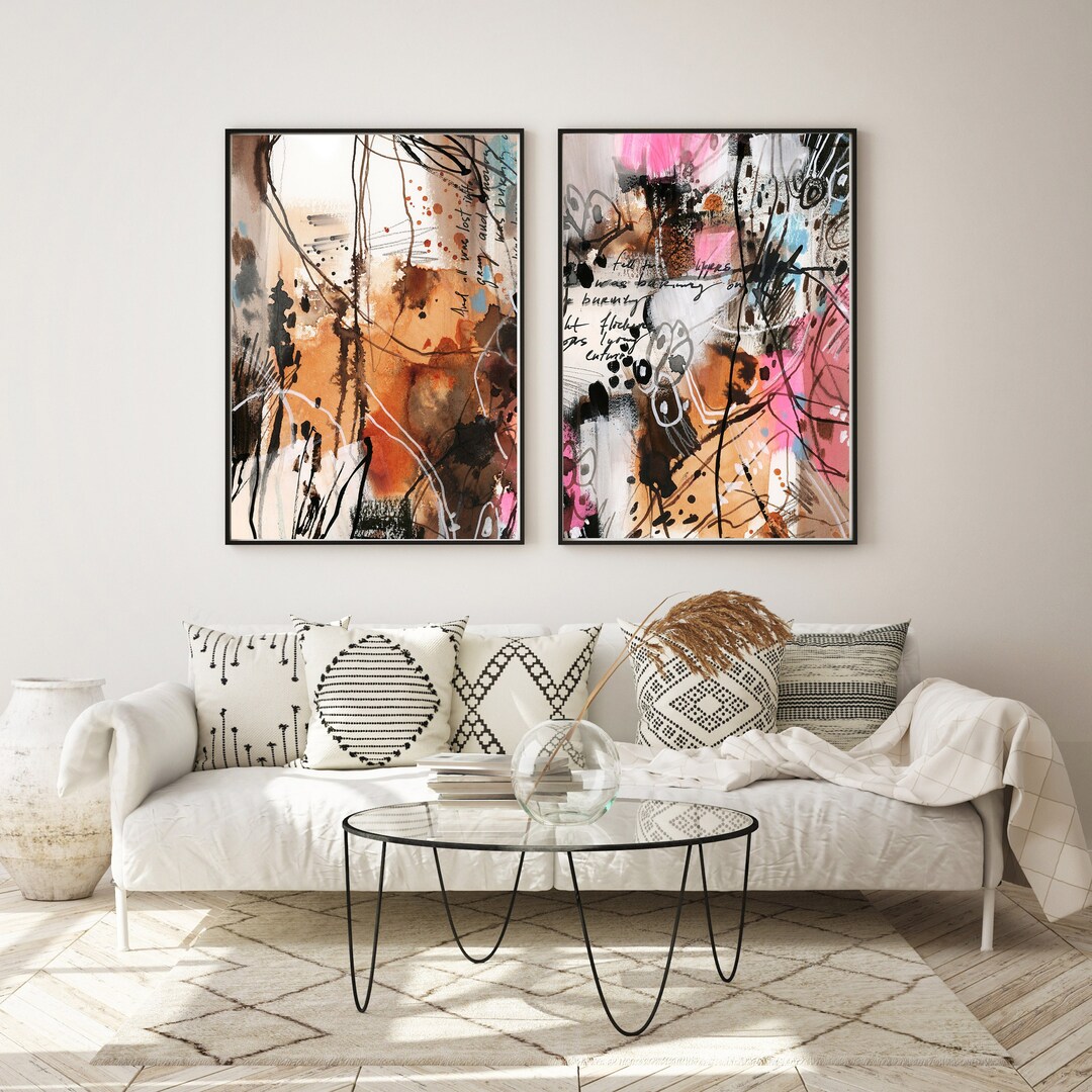 Bright Abstract Art, Fine Art Prints, Eclectic Wall Decor, Modern Art ...