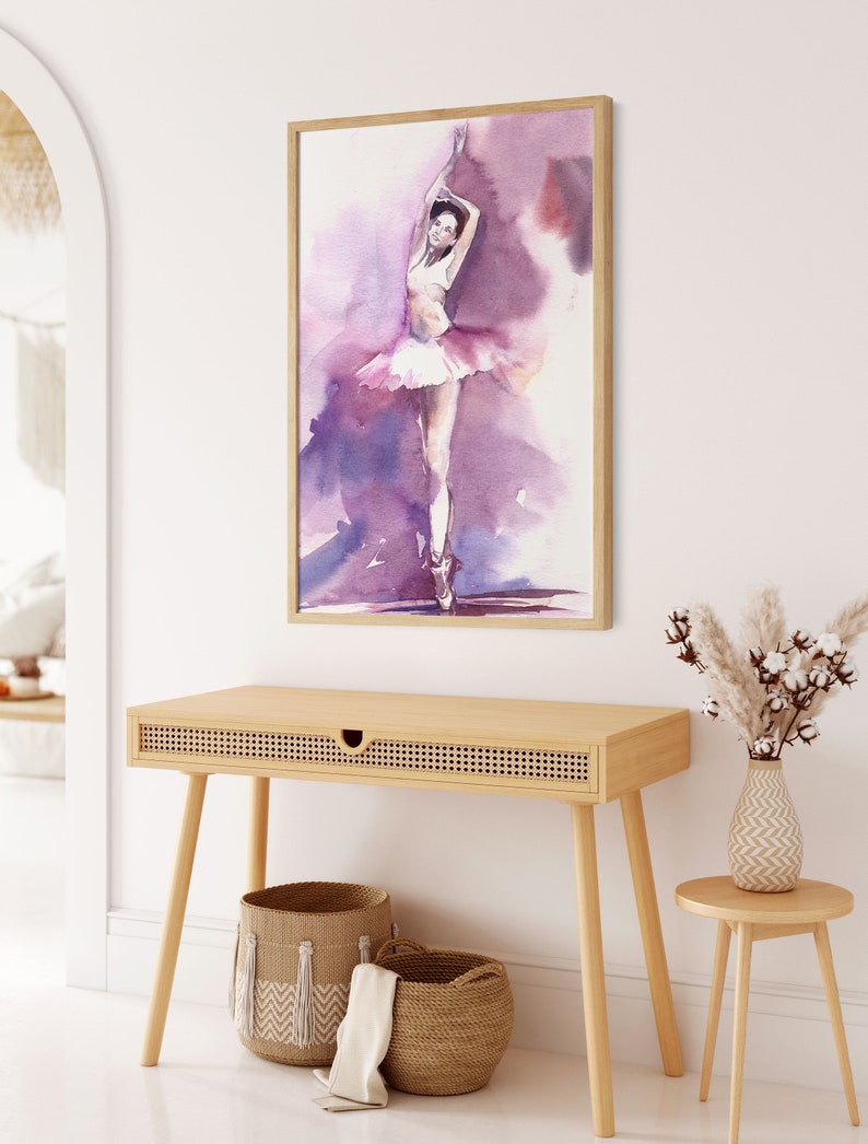 Ballerina Painting Ballet Fine Art Print Ballet Wall Art | Etsy