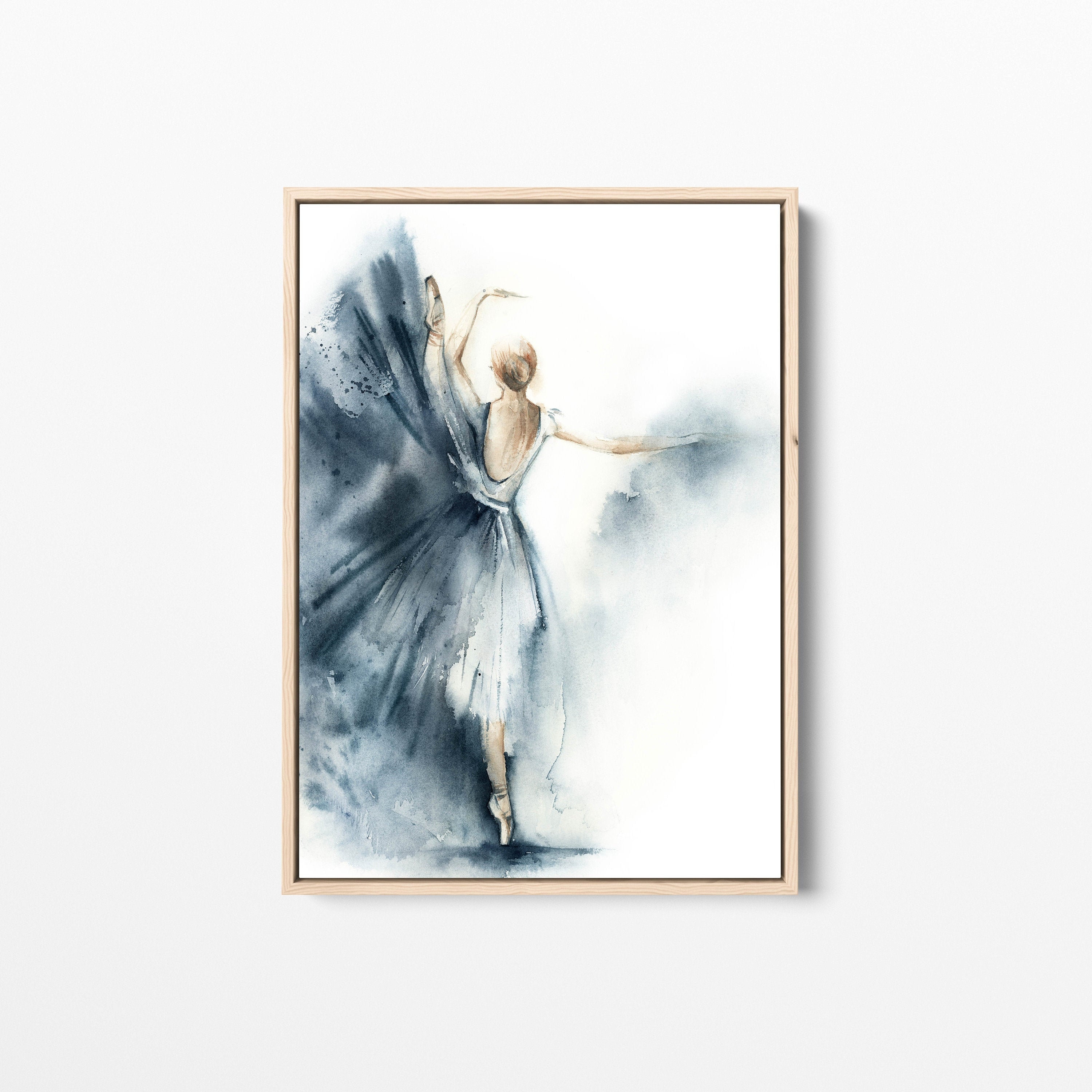 Ballerina Watercolor Print, Ballet Painting, Watercolor Ballet Wall Art ...