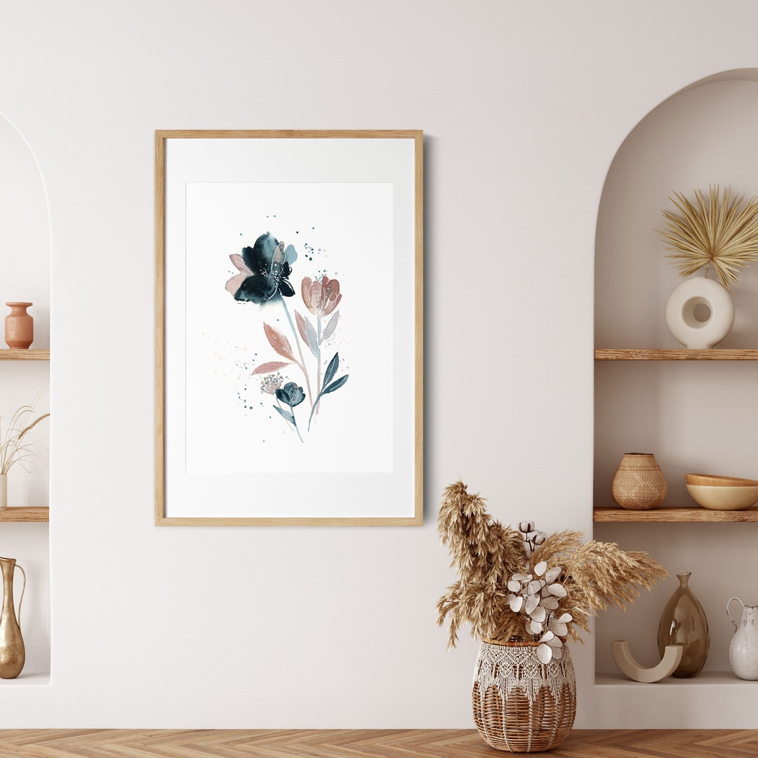 Abstract Floral Wall Decor Flower Fine Art Print Flowers - Etsy