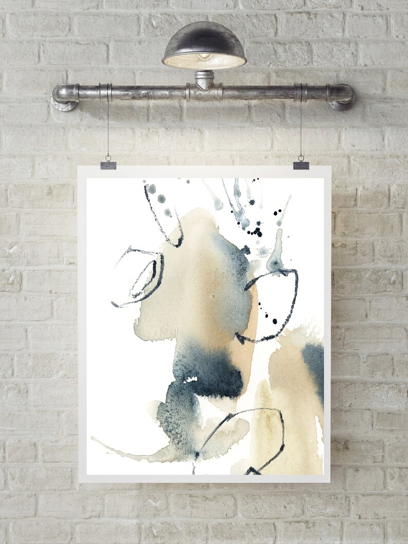 Abstract Watercolor Painting Large Fine Art Print Abstract - Etsy