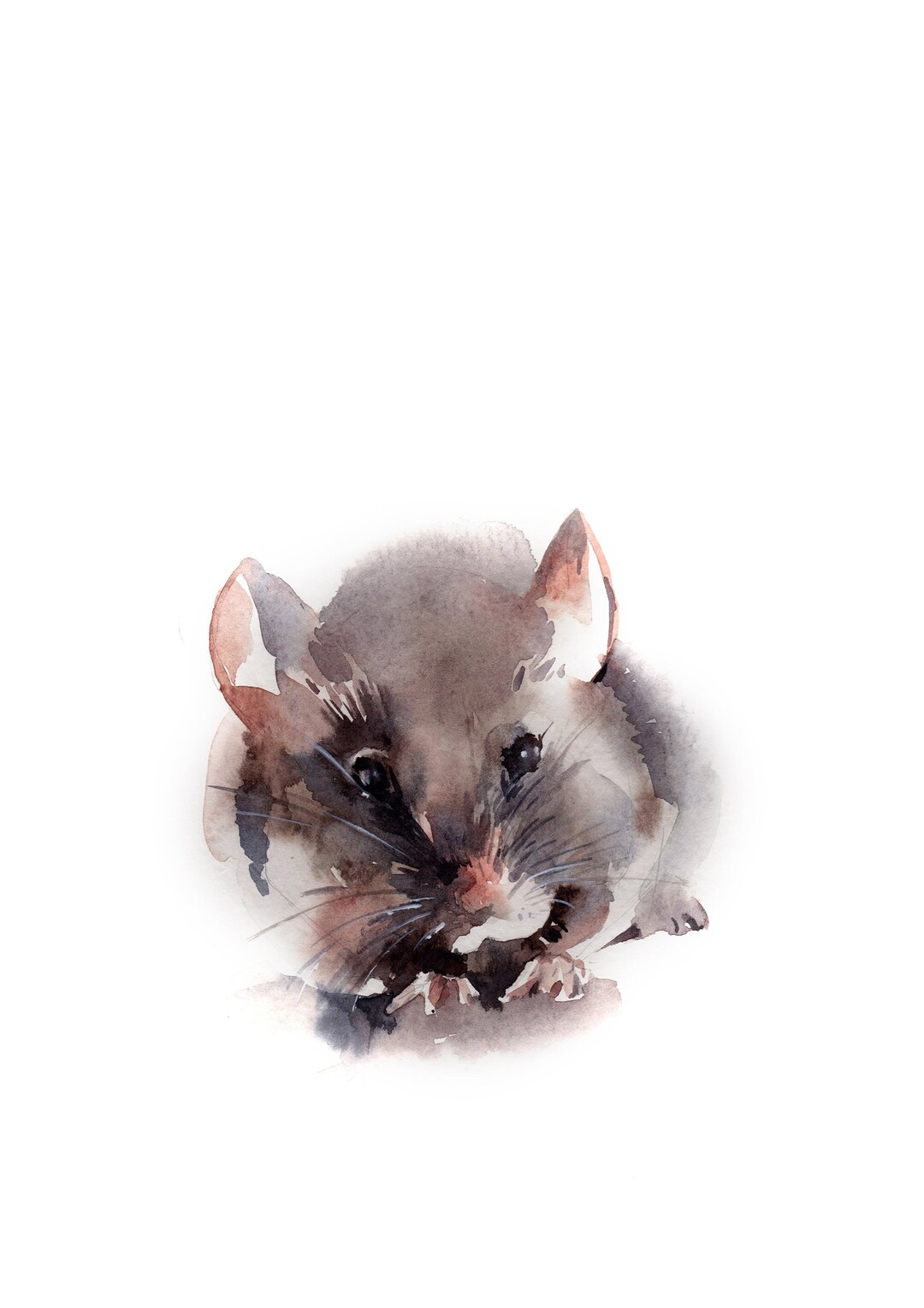 Mouse Art Print, Watercolor Painting, Animal Mouse Print, Pet Portrait ...