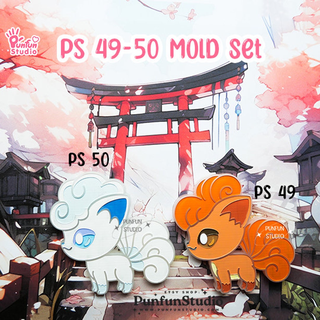 PS 49-50 Mold Set / Vulp, Alolan Vulp / 2 Molds / Pokemold / Silicone ...