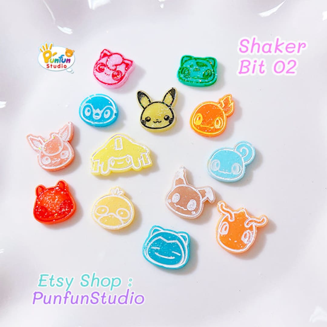 Shaker Bit 02 Poke Mix Mold / Pokemold / 12 in 1 / Shaker Bits Mold ...