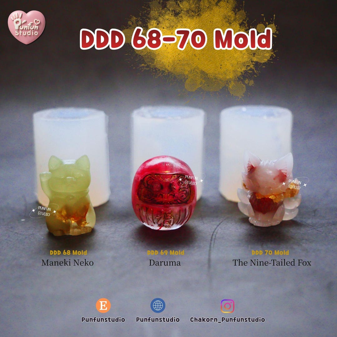 DDD 68-70 Tiny 3D Molds / Amulet Mold / UV Resin Mold - Etsy