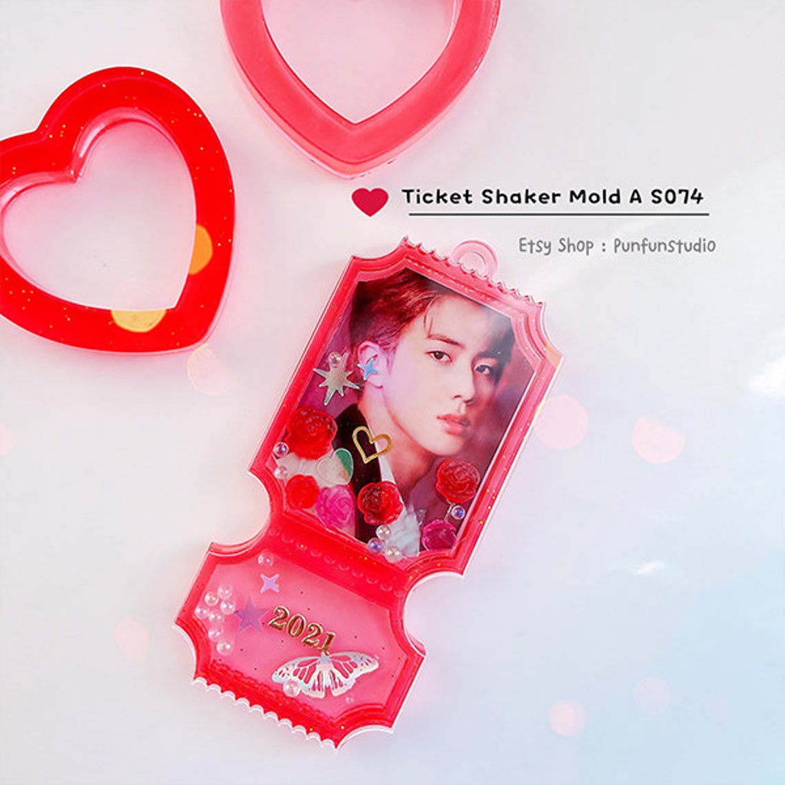 S074 Ticket Shaker Mold A / Shaker Mold / Silicone Mold - Etsy