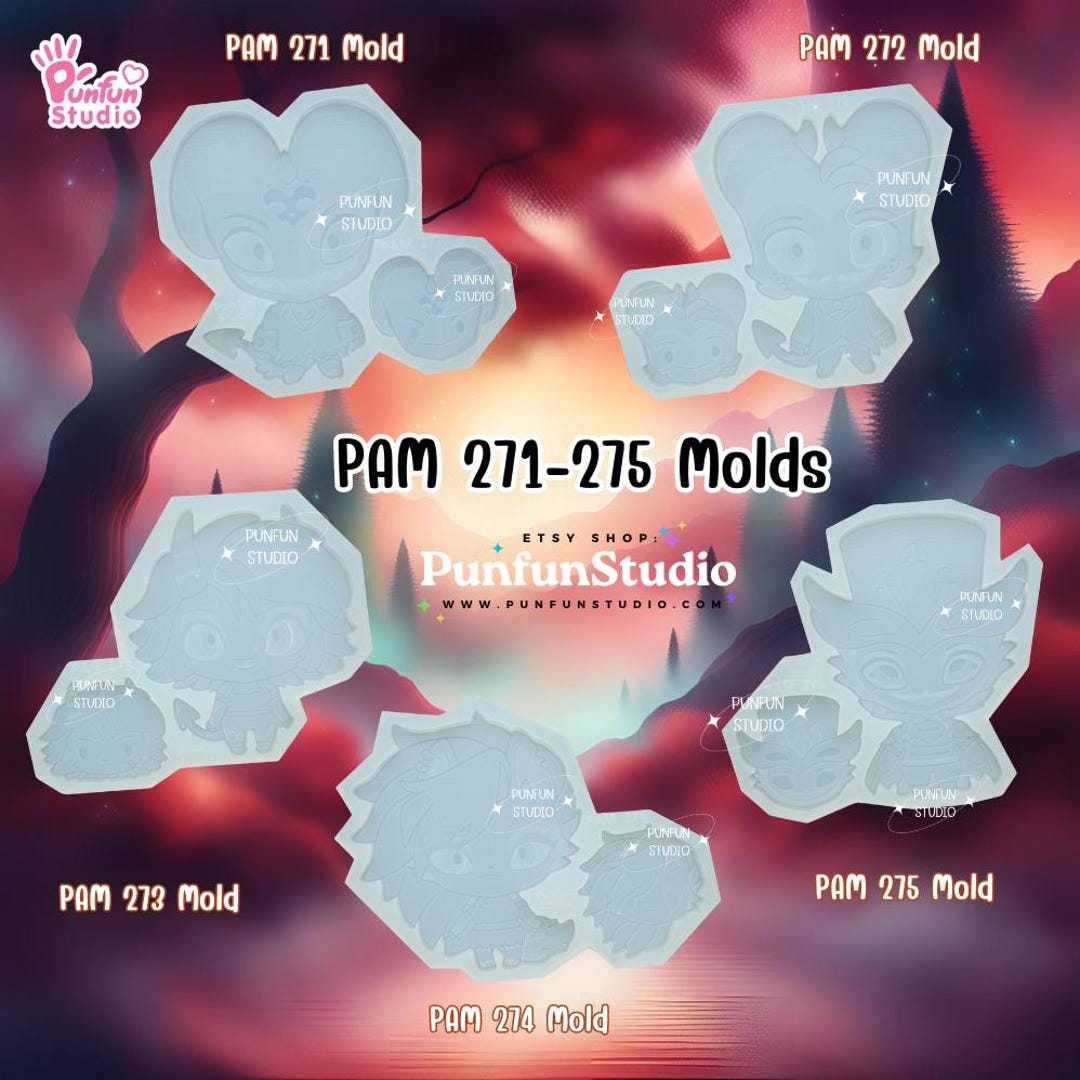 PAM 271, 272, 273, 274, 275 Demon Boss Mold / Painting Anime Mold ...
