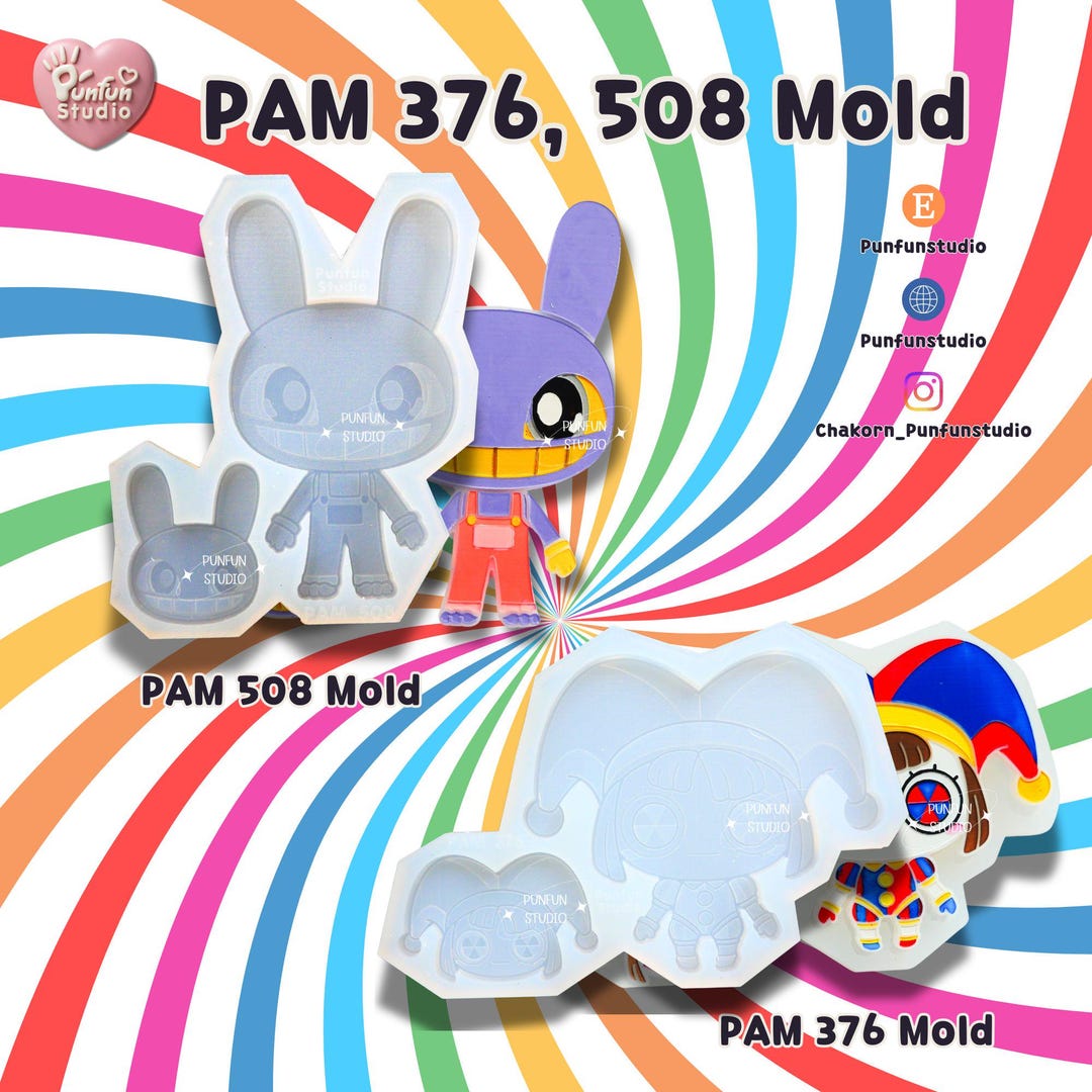 PAM 376, 508 Mold / Painting Anime Mold / Silicone Mold - Etsy