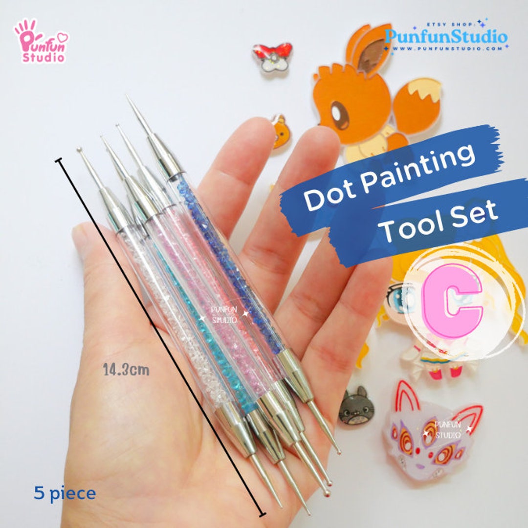 Dot Painting Tool Set C / Set 5 Pieces / 10 Various Head Sizes. - Etsy