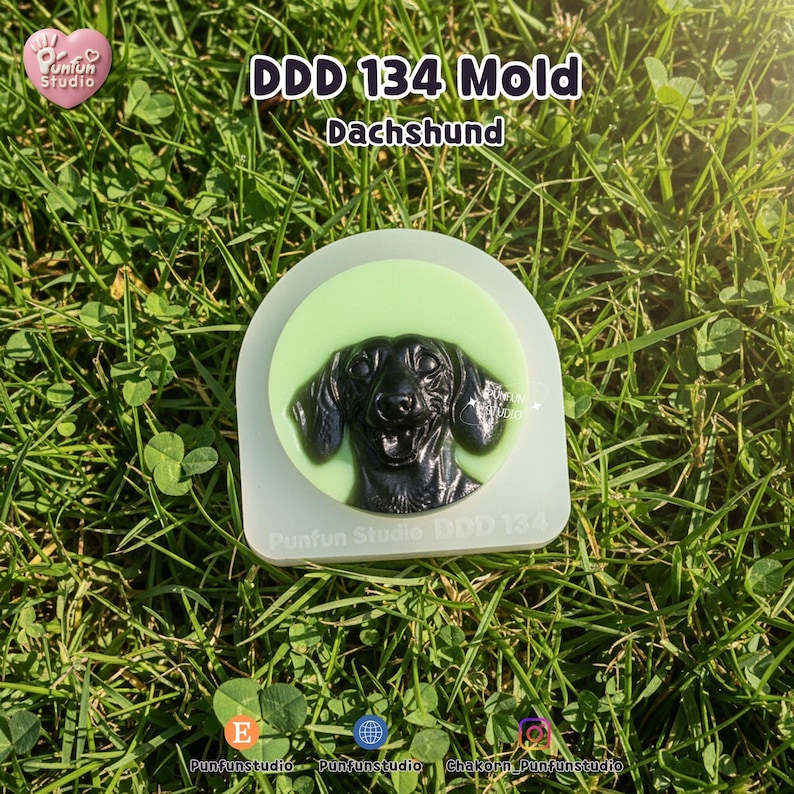 DDD 121-136 Dog Breed Mold / Pet Dog Head Resin / High-relief / Hi ...