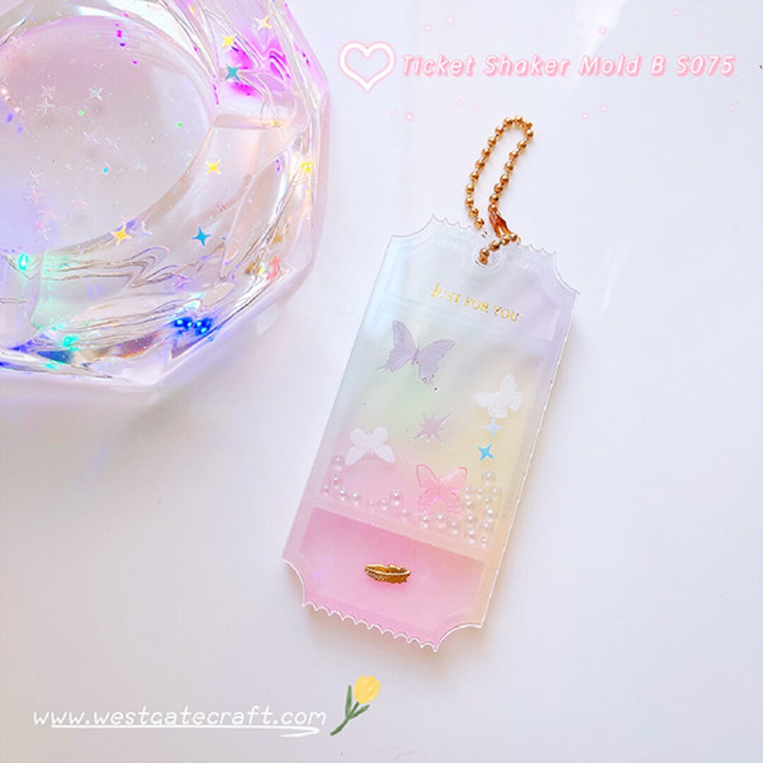 S075 Ticket Shaker Mold B / Shaker Mold / Silicone Mold - Etsy