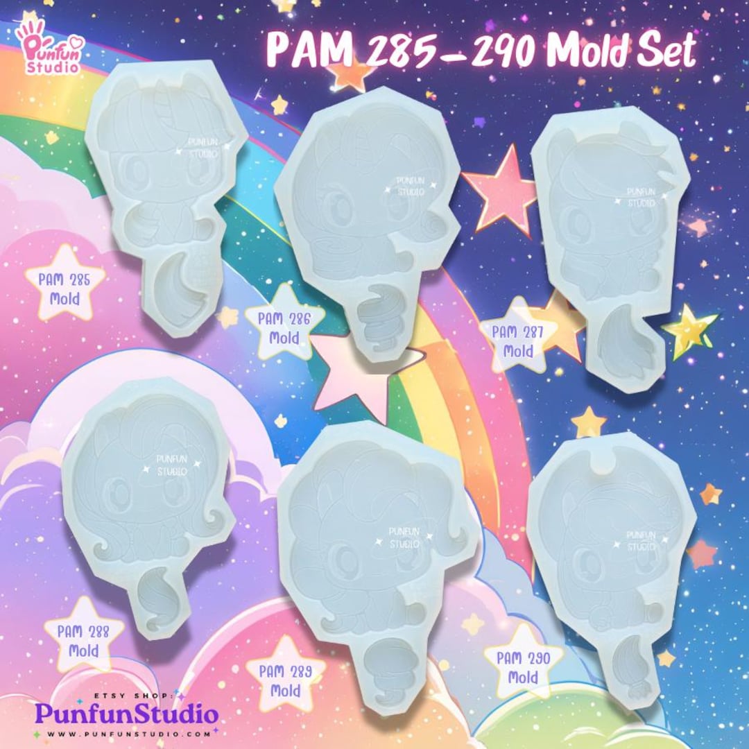 Pony Mold PAM 285, 286, 287, 288, 289, 290 / Cute Horse Mold / Painting ...