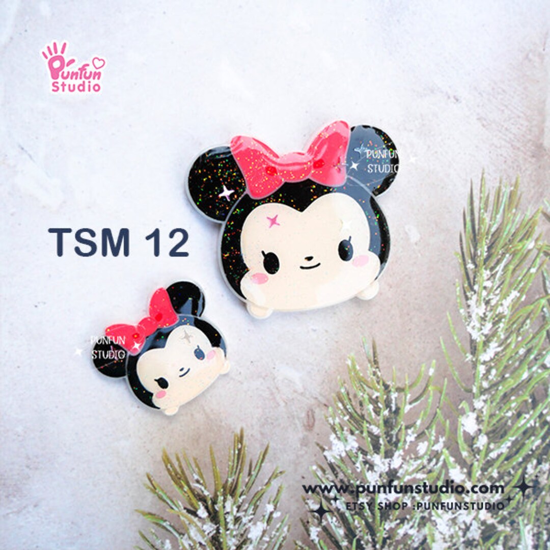 TSM 12 Cutie Girl Mouse / Tsum Tsum Mold / Kawaii Mold / Silicone Mold ...