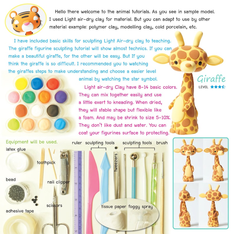 40 Animal Figurine Sculpting Tutorials - Etsy