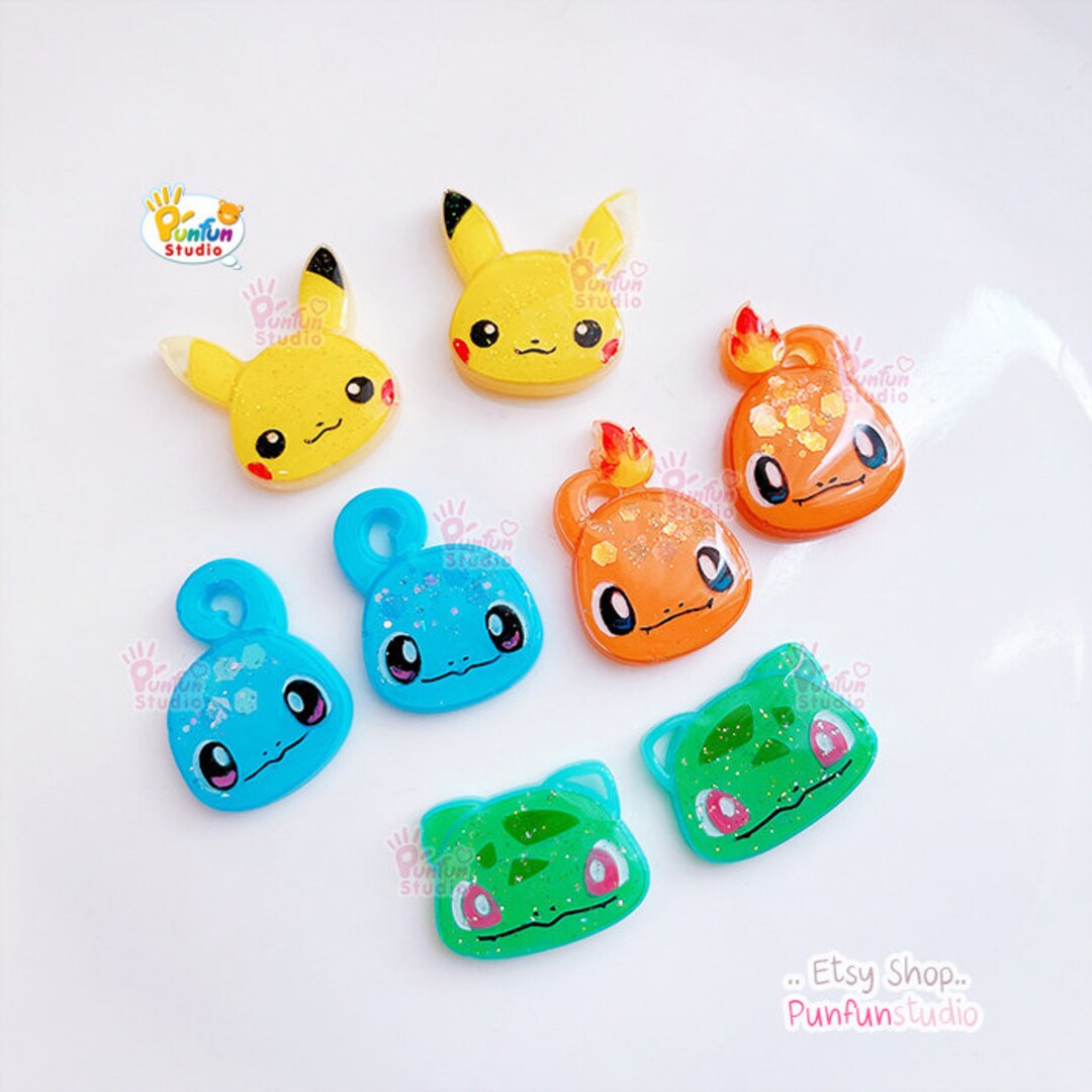 FE 10-13 Mold Set / 4 Molds / Pika Bulba Chamand Squirt / Poke Starter ...