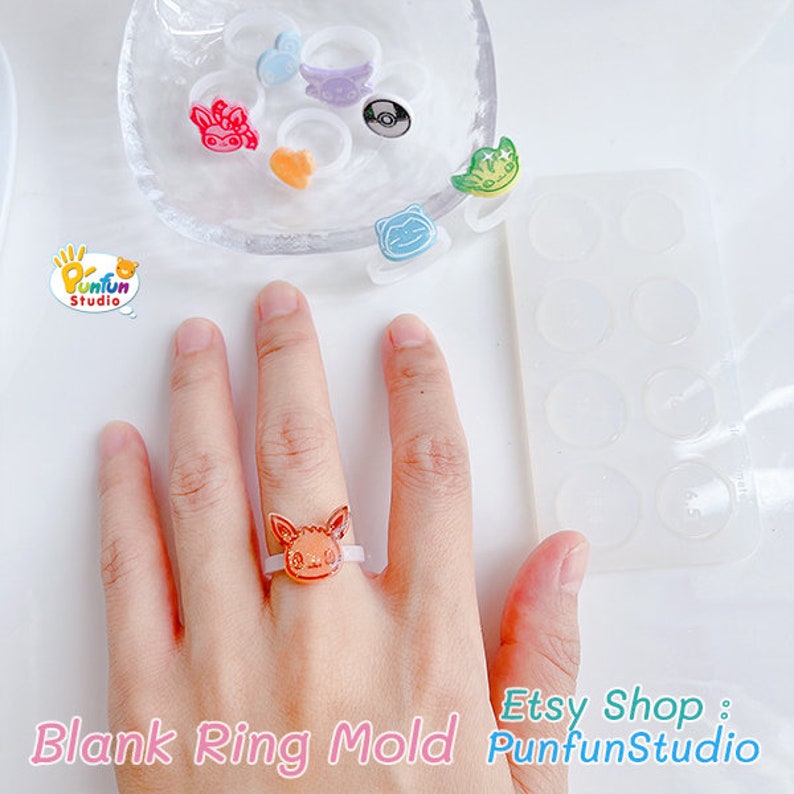 Blank Ring Mold 01, 02 / Inside Diameter 15-18.5 Mm, 19-22.5 Mm / Ring ...