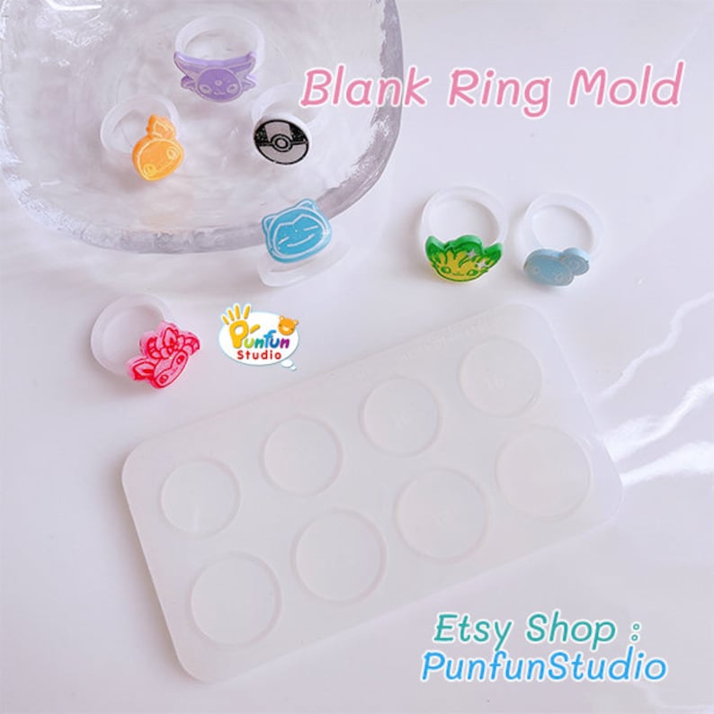 Blank Ring Mold 01, 02 / Inside Diameter 15-18.5 Mm, 19-22.5 Mm / Ring ...