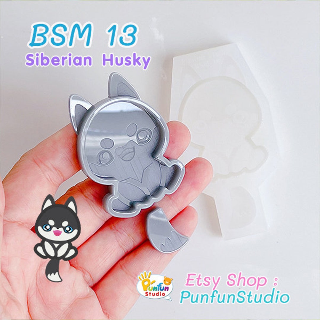 BSM 13 Siberian Husky Mold / Full Body Shaker Mold / Shaker Mold Cover ...